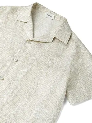 Versace Printed Silk Twill Shirt