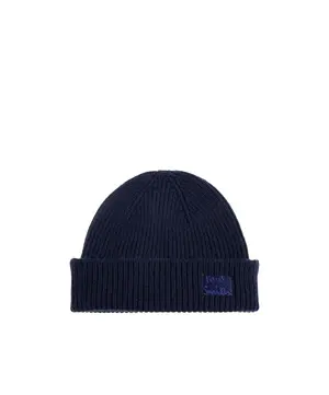 Paul Smith Ribbed Knit Beanie Hat - Black