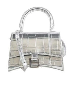 Balenciaga Mini Crocodile Embossed Leather Bag