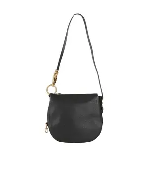 Burberry Plain Colour Shoulder Bag - Black