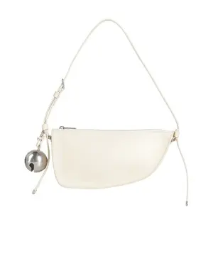 Burberry Plain Colour Baguette Bag - White