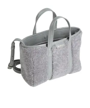 Balenciaga Shearling Tote Handbag