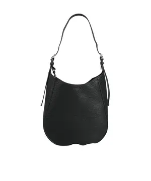 Burberry Plain Colour Shoulder Bag - Black
