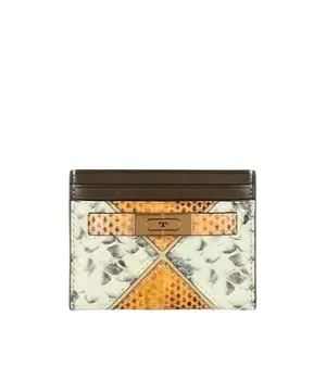 Tory Burch Wallet With A Snake-patterned Logo