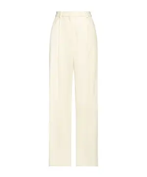 Sportmax Plain Colour Wide-leg Trousers - White
