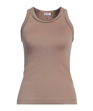 Brunello Cucinelli Solid Color Tank Top - Nude