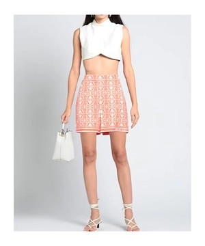 Max Mara Printed Bermuda Shorts - Pink