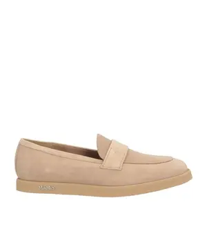 Max Mara Plain Colour Loafers - Nude