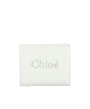 Chloé Solid Color Wallet - White
