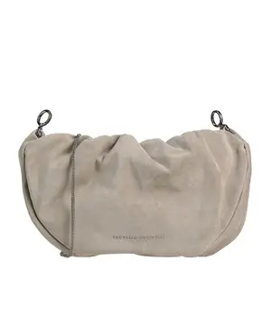 Brunello Cucinelli Plain Colour Across-body Bag - Nude