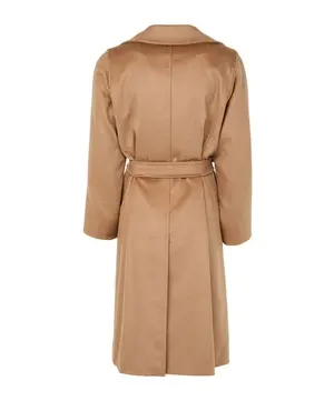 Max Mara Long Belted Coat - Nude