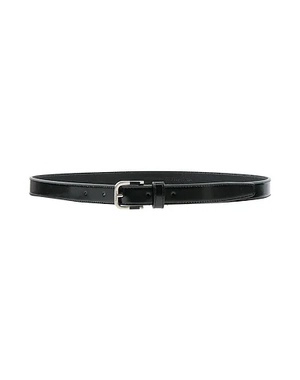 Saint Laurent Shiny Thin Leather Belt