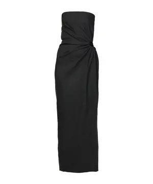 Max Mara Silva Corseted Draped Dress