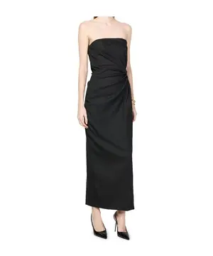 Max Mara Silva Corseted Draped Dress
