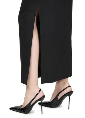 Max Mara Silva Corseted Draped Dress