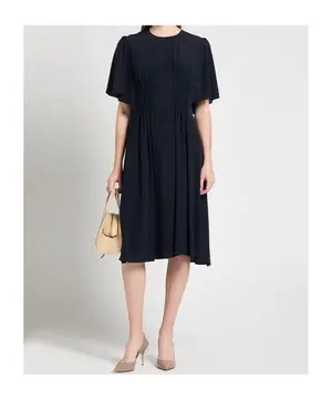 Chloé Round Neck Flared Dress