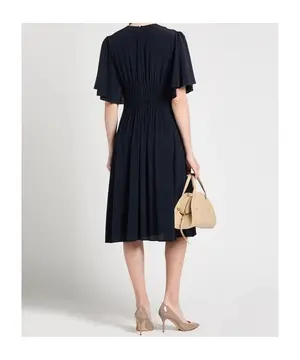 Chloé Round Neck Flared Dress