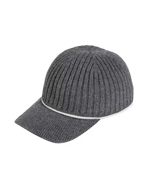 Brunello Cucinelli Knitted Baseball Cap - Black