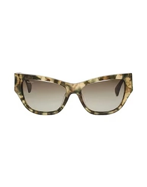 Max Mara Leopard Print Square-frame Sunglasses
