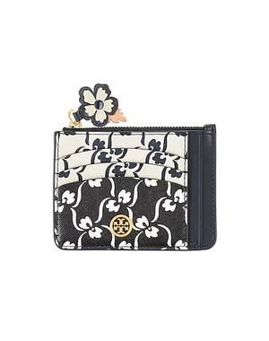 Tory Burch Floral Print Card Holder