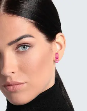 Balenciaga Bb Pattern Stud Earrings