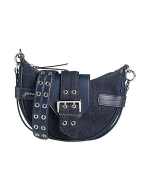 GANNI Medium Denim Shoulder Bag