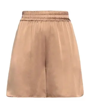 Max Mara Solid Color Satin Shorts
