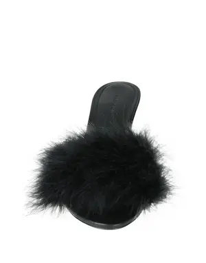 Balenciaga Pointed-toe Feather High-heel Sandals