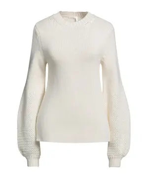 Chloé Solid Color Crew Neck Knit Sweater