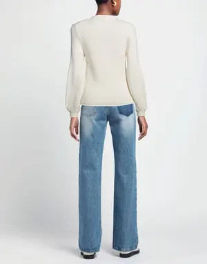 Chloé Solid Color Crew Neck Knit Sweater