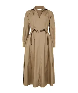 Max Mara Belted Midi Dress - Brown