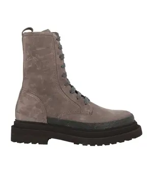 Brunello Cucinelli Suede Lace-up Ankle Boots
