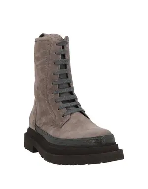 Brunello Cucinelli Suede Lace-up Ankle Boots