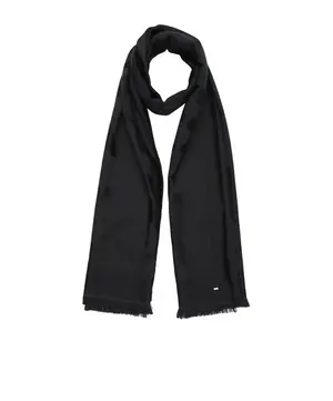 Saint Laurent Solid Color Scarf - Black