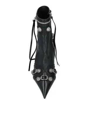Balenciaga Pointed-toe Leather Ankle Boots