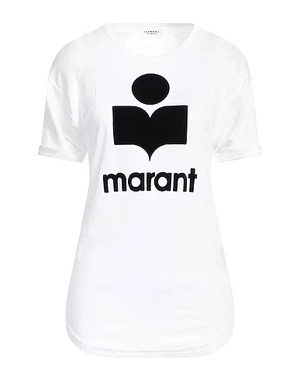 Isabel Marant Étoile Solid Color Printed T-shirt - White