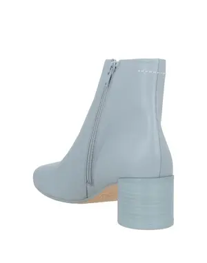 MAISON MARGIELA Minimalist Square Toe Leather Ankle Boots