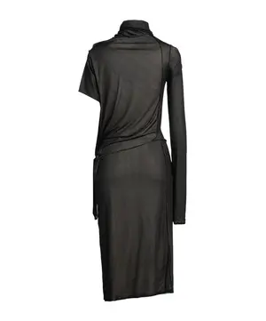 MAISON MARGIELA Solid Color Short-sleeve Turtleneck Dress
