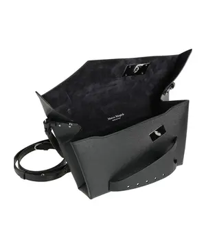 MAISON MARGIELA Large Lychee Grain Clutch Bag - Black