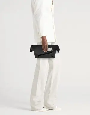MAISON MARGIELA Large Lychee Grain Clutch Bag - Black