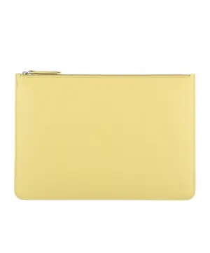 MAISON MARGIELA Minimalist Solid Cowhide Wallet - Yellow