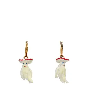 Marni Plastic Earrings - Yellow