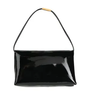Marni Medium-sized Glossy Shoulder Bag - Black