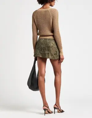 DIESEL® Solid Color Stretch Flared Skirt