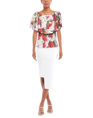 Dolce & Gabbana Floral Short-sleeve Bow Top
