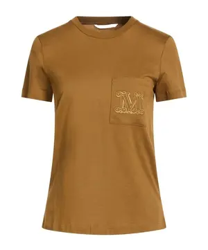 Max Mara Solid Color T-shirt - Brown