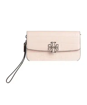 Tory Burch Crocodile-print Leather Clutch