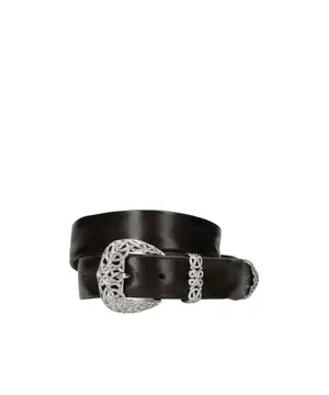 Orciani Rhinestone-embellished Buckle Belt