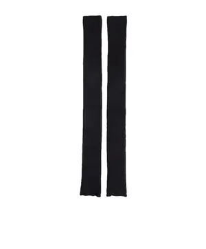 Rick Owens Solid-color Knitted Leg Guards - Black
