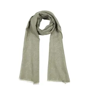 Brunello Cucinelli Solid Color Wool Scarf - Nude